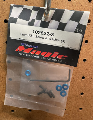 Team Magic 3MM Screws & Anodized Washers Losi Associated Traxxas HPI RC ...