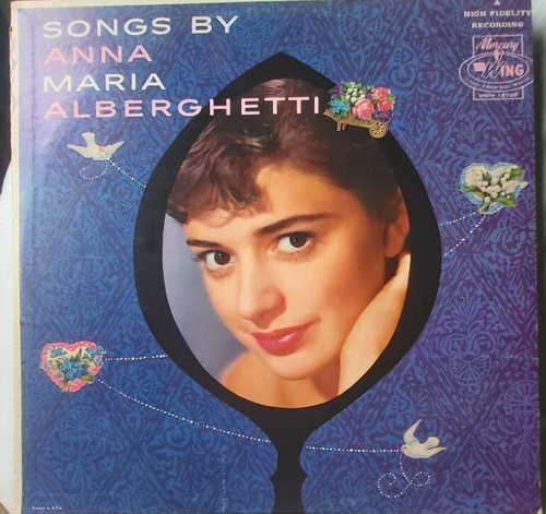 Songs By Anna Maria Alberghetti, 1955 Excellent Cond Preowned Vinyl LP ...