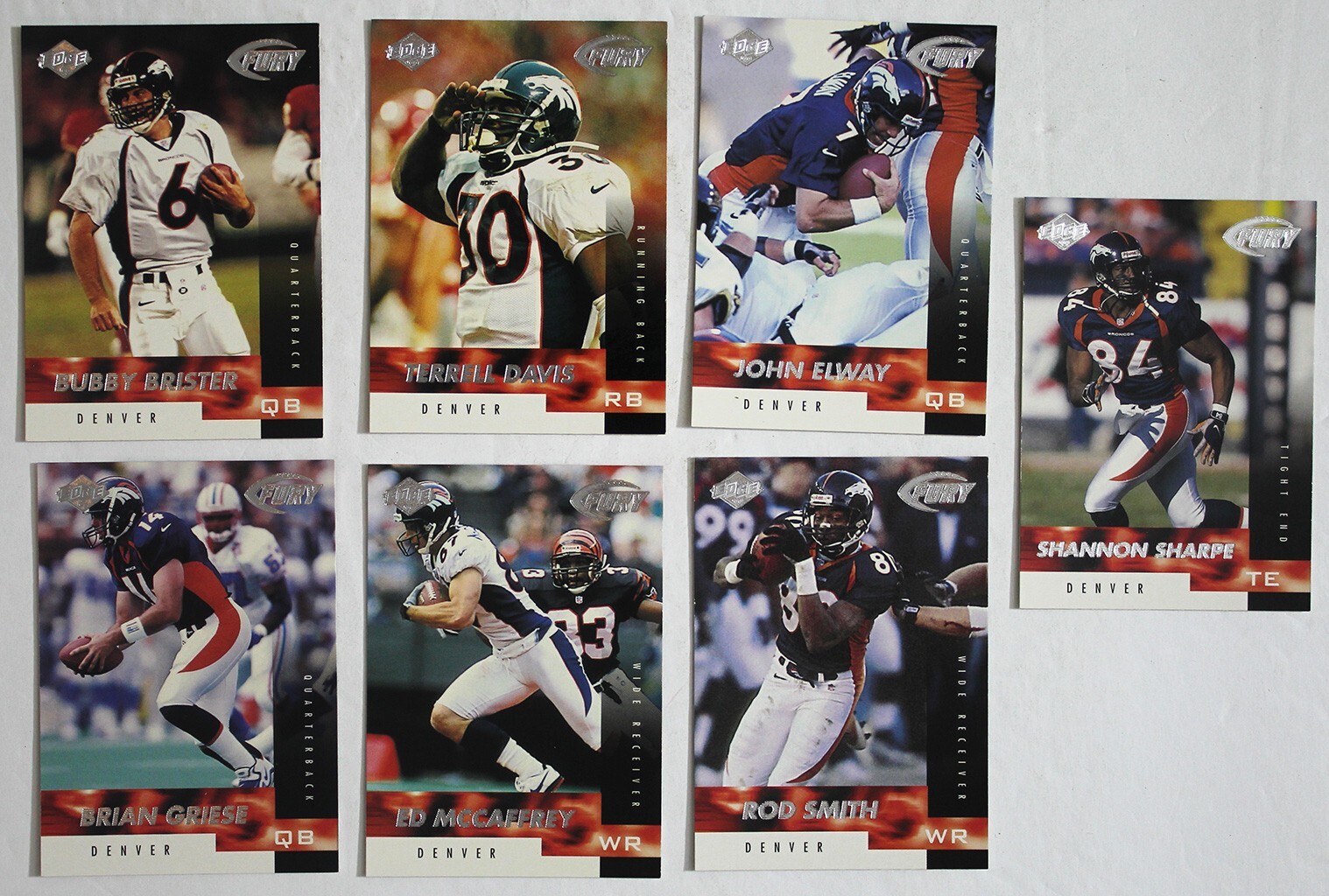Denver Broncos Football Cards 1999 Collectors Edge Fury | eBay