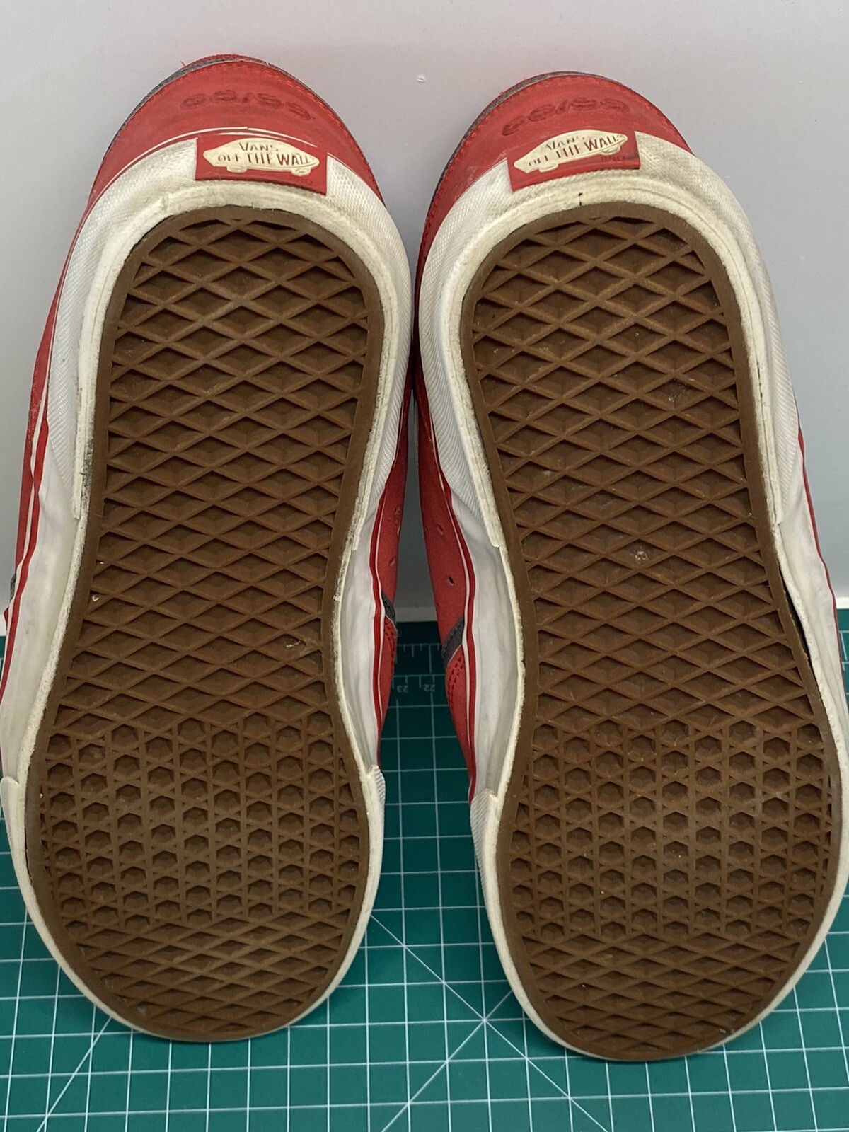 Vans Geoff Rowley Red White Skateboarding Shoe Size 1… - Gem