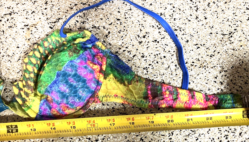 VINTAGE USA - RITCHIE SWIMWEAR - 7/8 - SHIMMERY WET LOOK WIRE PUSH UP ...