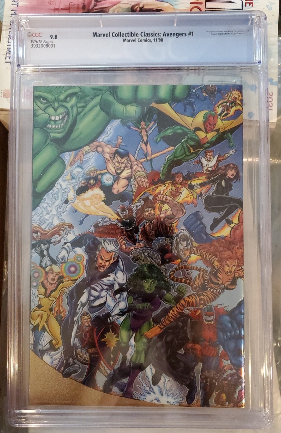 Marvel Collectible Classics: Avengers #1 Chromium CGC 9.8 George Perez ...