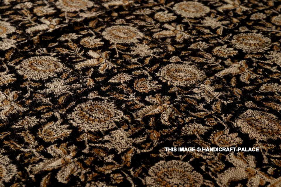 Bohemian Hand Block Printed Cotton Throw Large Sofa Couch Blanket ...