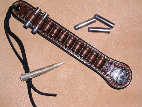 .38/.357 SASS Cowboy Action Shooting Loading Strip-- Brown | eBay