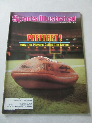 SPORTS ILLUSTRATED, SEPTEMBER 27, 1982, NFL PLAYER'S STRIKE Cover ...