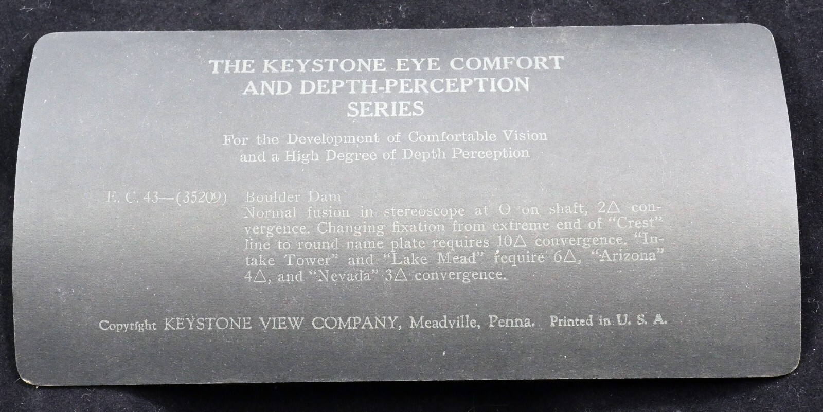 Keystone Eye Comfort & Depth Perception Testing Stereoview - Boulder ...