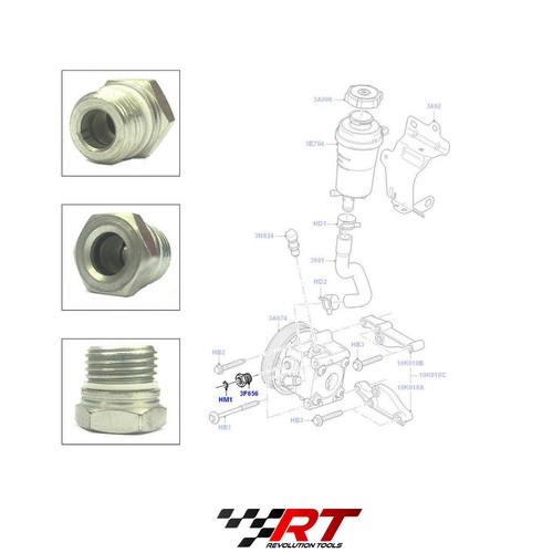 Power Steering Pipe Connector Nut Fits Ford Focus Fiesta Mondeo Transit ...