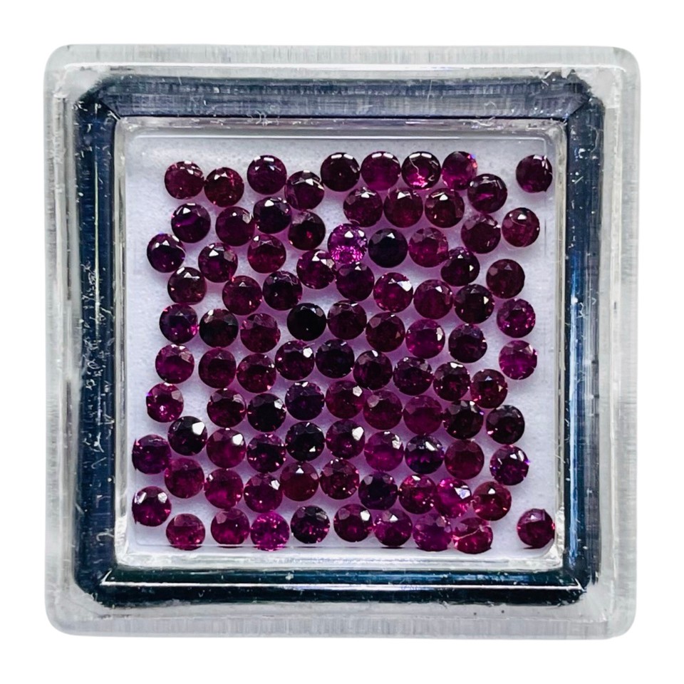 1200 Pcs Natural Multi Gemstones 1-2mm Round Cut Diamond Cut Loose ...