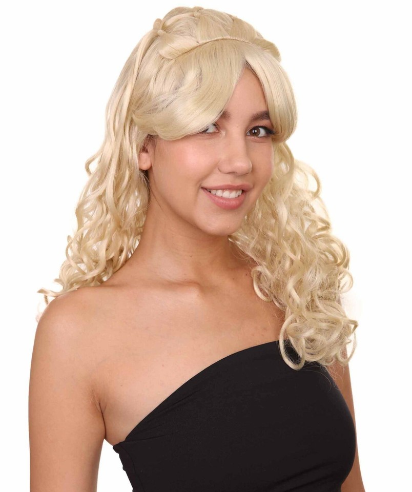 Women's Long Curly Princess Wig | Glamorous Royal Cosplay & Halloween ...