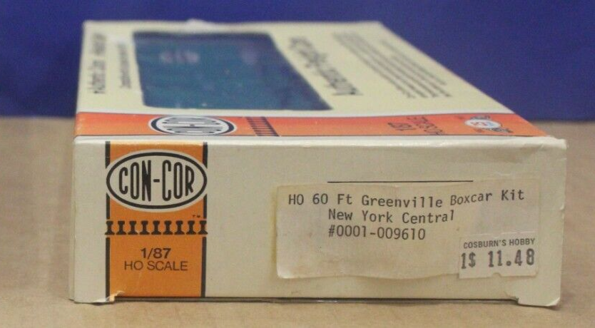 Con-Cor 1-009610 NYC 60' Greenville Box Car kit 53051 NIB 1987 | eBay