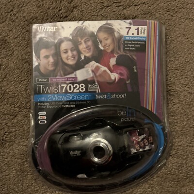 Vivtar Digital Camera iTwist7028 W/ 2 View Screen & Vivitar Software ...