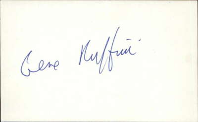 GENE RUFFINI GHOST DOG Signed 3"x5" Index Card | eBay
