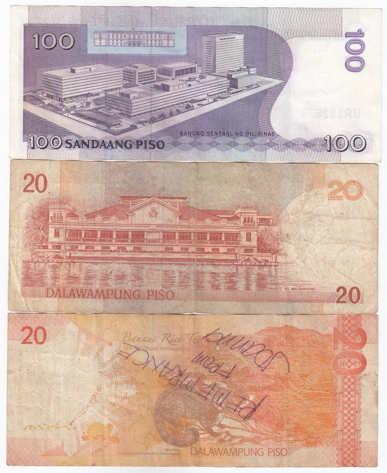 Philippines, Set of 3 All Different Philippines Banknote | eBay UK