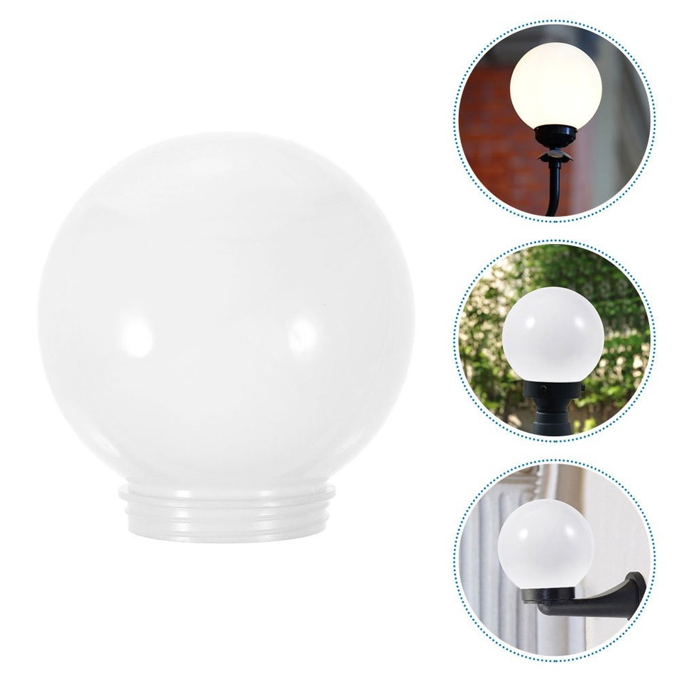 Acrylic Lampshade Outdoor Lamp Cover Screw Thread Street Lamp Cover ...