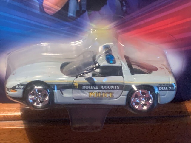 Road Champs Boone County Police 1997 Corvette 1/43 Scale - New | eBay
