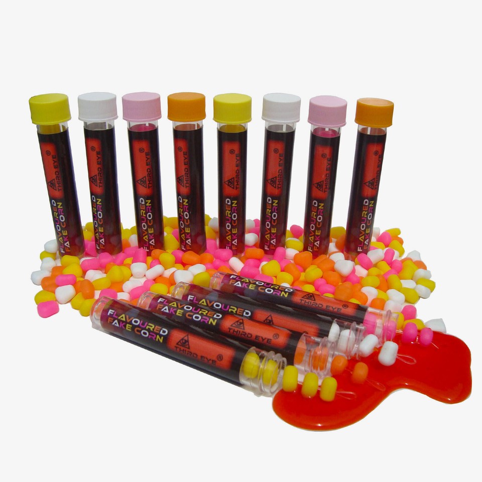 THIRD EYE CARP FISHING POP UP FAKE CORN FLAVOURED GLUGGED ARTIFICIAL ...