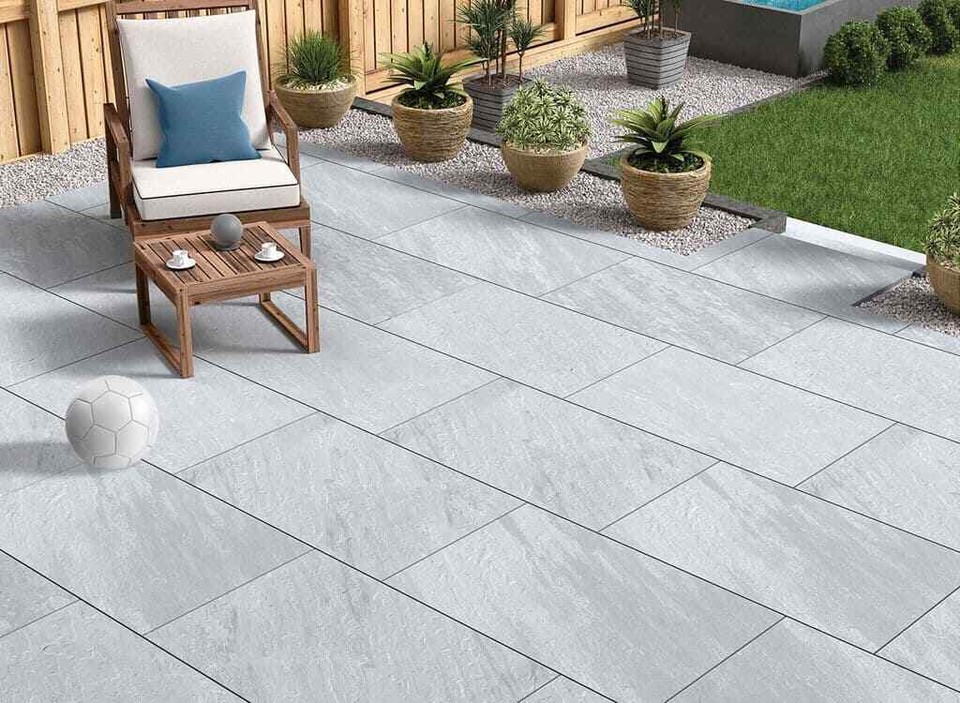 Sample Kandla Grey Porcelain Paving Patio Slab for Garden or Drive ...
