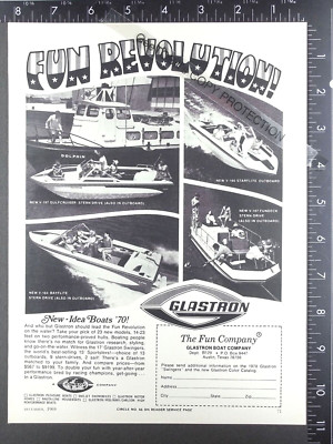 1969 ADVERTISEMENT for Glastron 197 Gulfcruiser V 166 Starflite ...