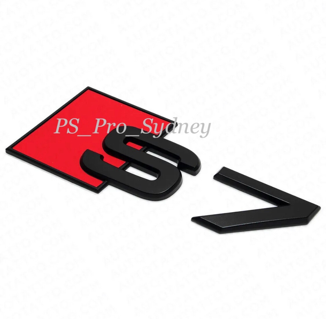 Audi S7 Gloss Black Rear Boot Trunk Emblem Badge for Audi A7 S7 AUS ...