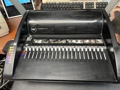GBC CombBind C12 Binding Machine 12 Sheet Punch & 200 Sheet Binding ...