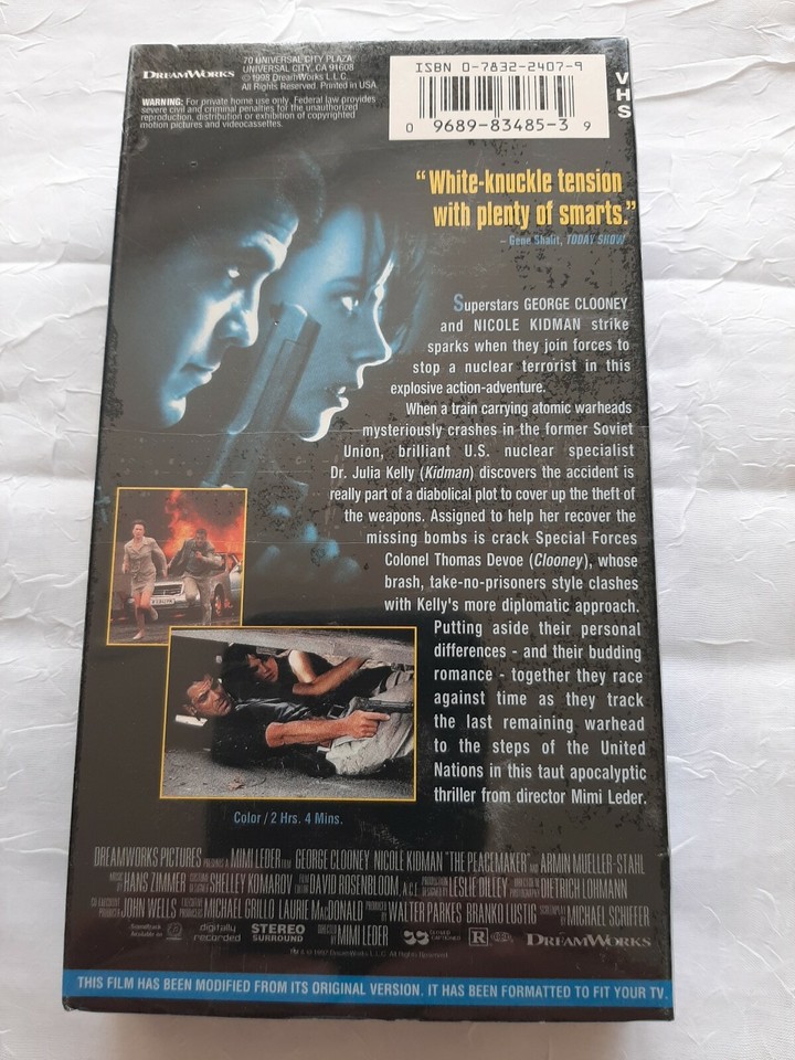 The Peacemaker (VHS, 1998) / Brand New 96898348539| eBay