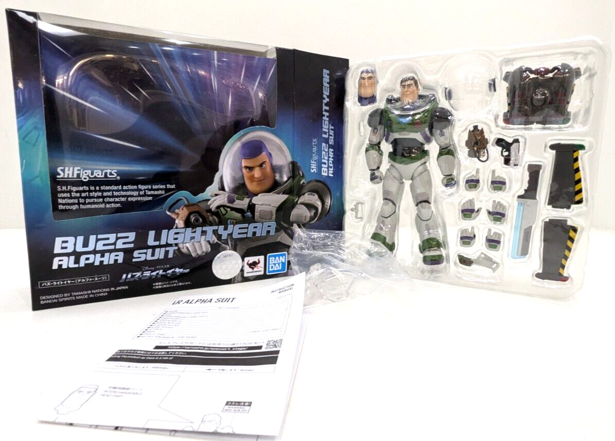BANDAI SH FIGUARTS - MIB 2022 LIGHTYEAR BUZZ LIGHTYEAR ALPHA SUIT ...