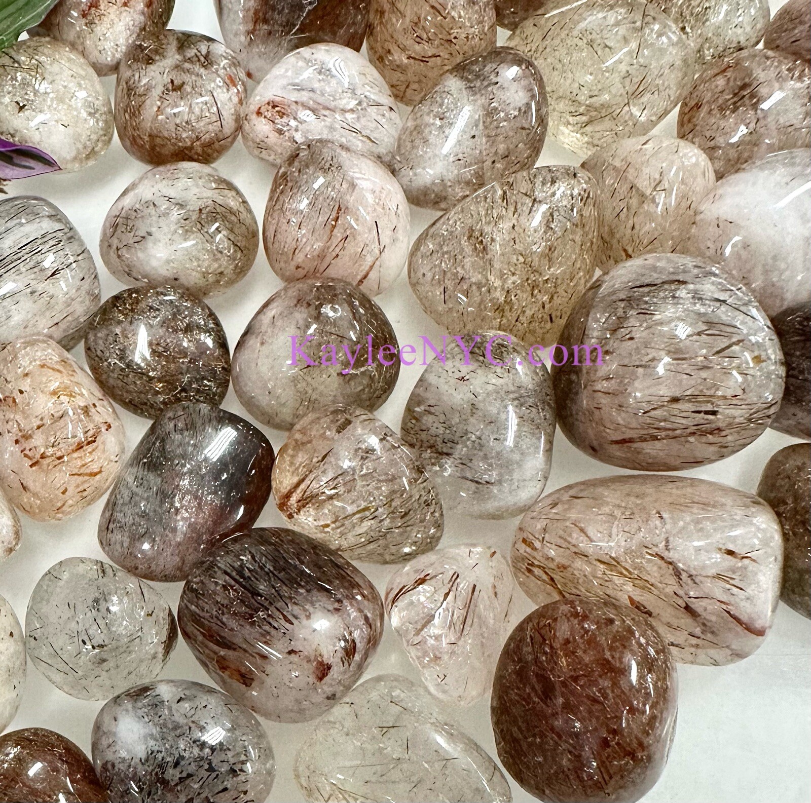 Wholesale Lot 2 Lbs Natural Rutilated Quartz Tumble Crystals Healing ...