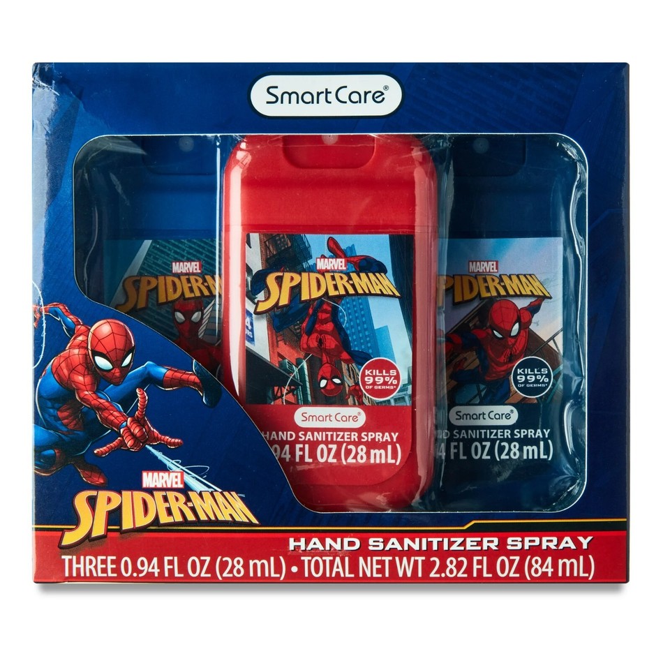 Spider-Man Hand Sanitizer Spray 3 Pack Kids Marvel Travel Size Germ ...
