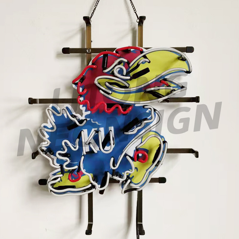 Kansas Sport Neon Sign 24x20 With HD Vivid Printing Beer Bar Pub Wall ...