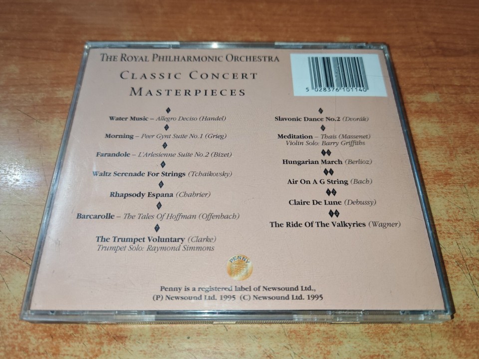 ROYAL PHILARMONIC ORCHESTRA Plays classic concert masterpieces RPO CD ...