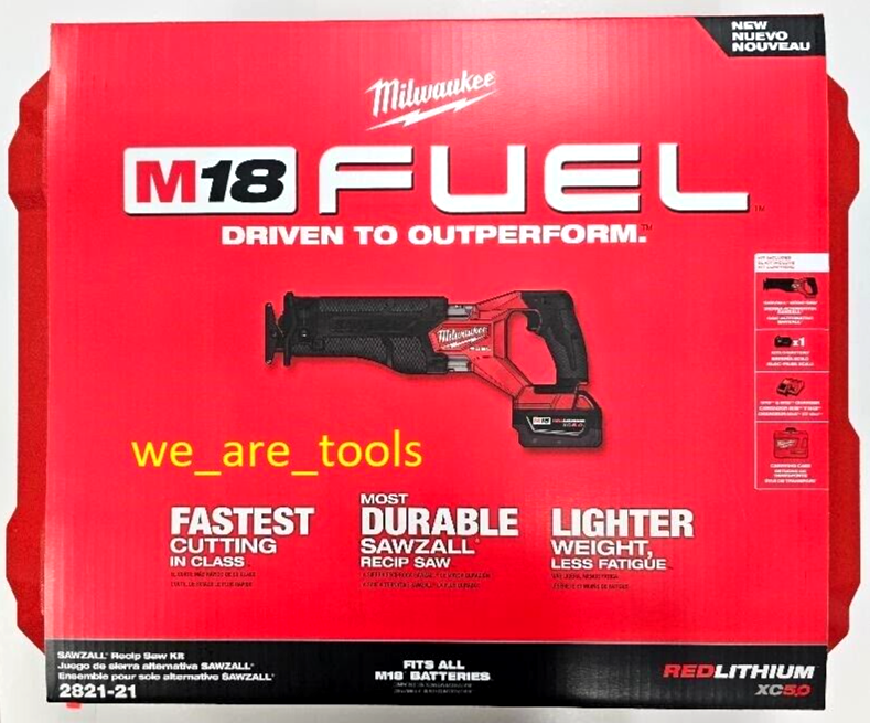 New Milwaukee CASE ONLY w/ Sleeve 2821-21 Fits 2821-20 Sawzall Fuel M18 ...