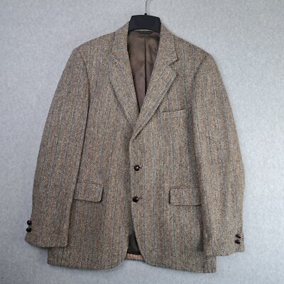 Harris Tweed Scottish Wool Mens Size 42 Blazer Sport Coat Suit Jacket ...