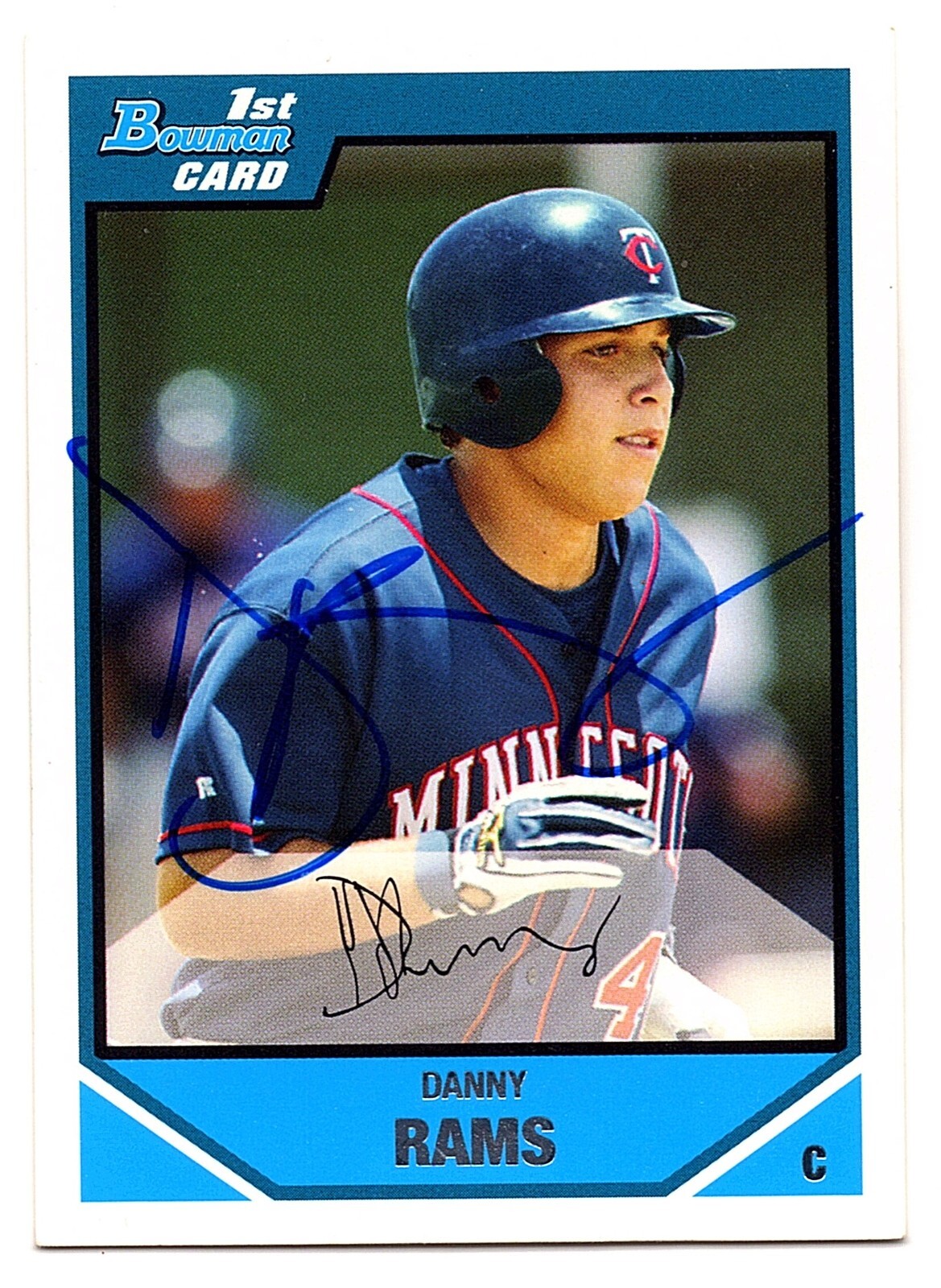 Danny Rams Autograph On A 2007 Bowman BDPPs - Minnesota Twins | eBay