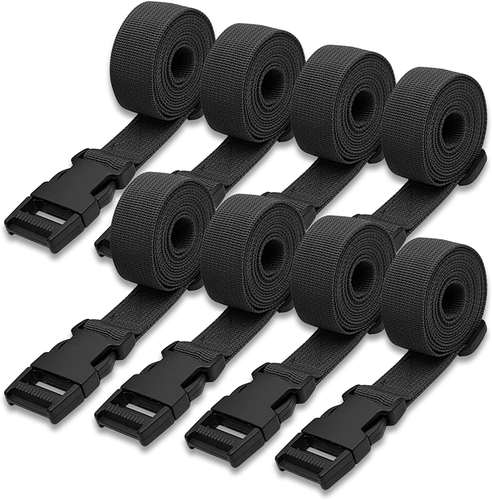 8Pack Utility Straps with Quick-Release Buckle, 59" Adjustable Nylon Straps, Nyl | eBay
