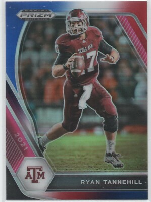 2021 Prizm Draft Picks RED WHITE BLUE #18 Ryan Tannehill TENNESSEE ...