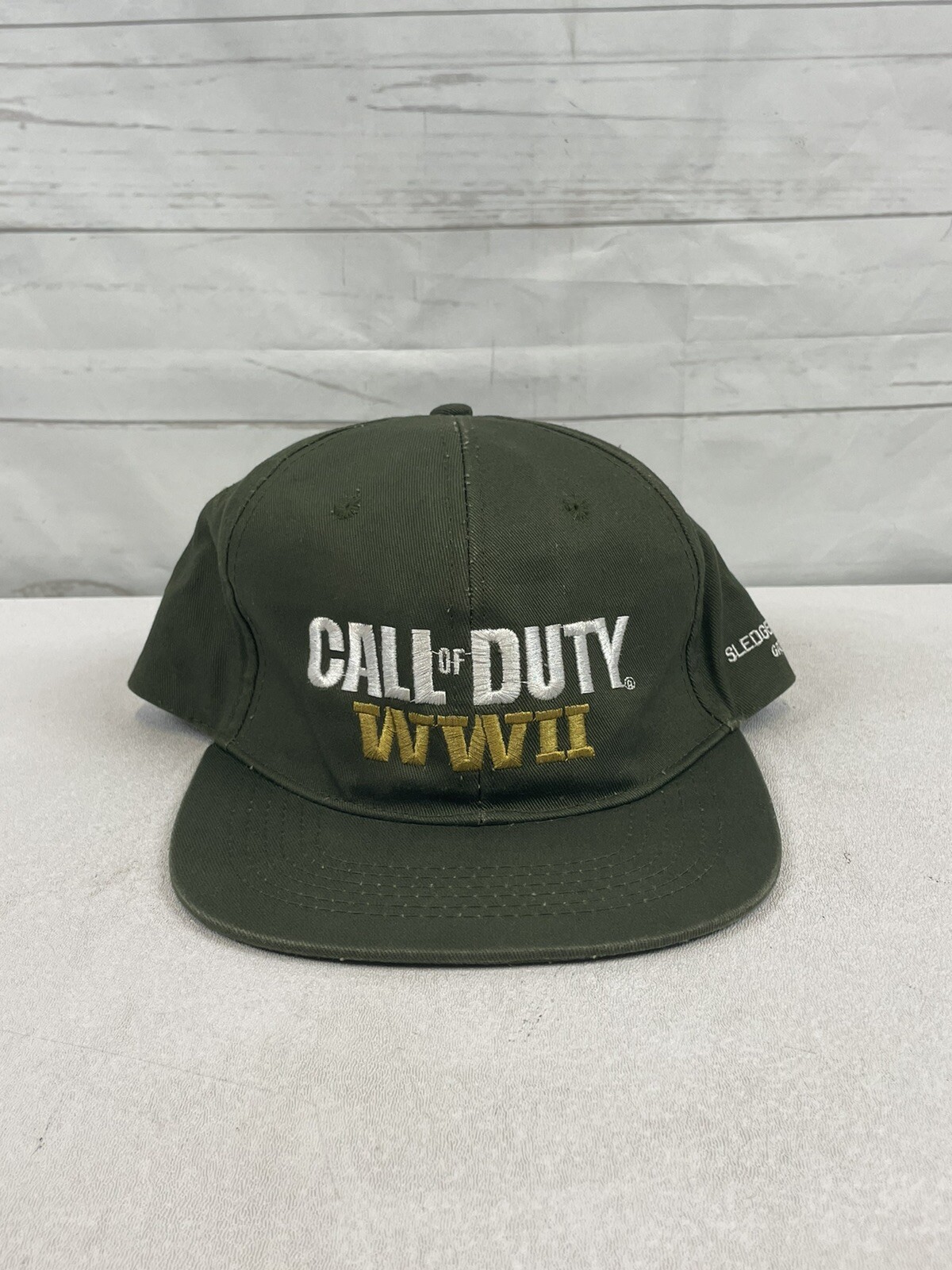 Call of Duty WWII Green Baseball Cap Hat Adjustable S… - Gem