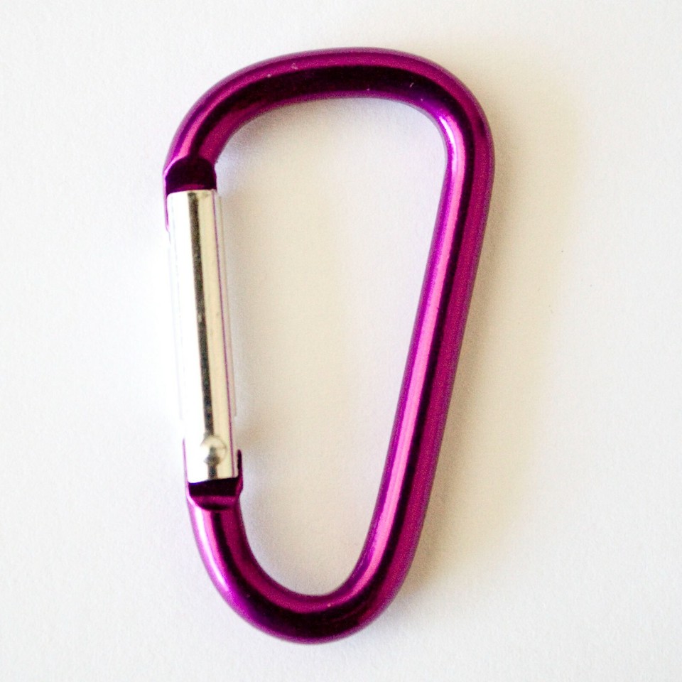 WHOLESALE LOT 36 PCS ALUMINUM CARABINER SPRING BELT CLIP KEY CHAIN 1-7/ ...