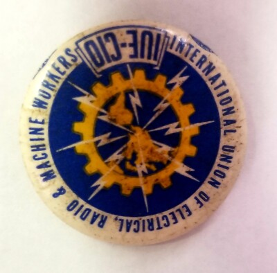 IUE Union Pin - Vintage International Union Electrical Radio Machine ...