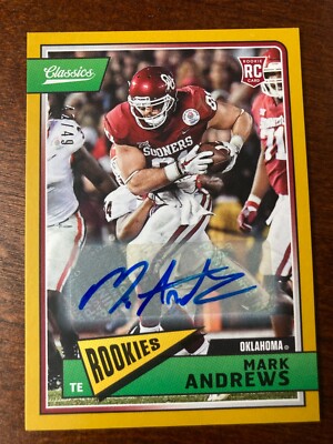 2018 Panini Classics Mark Andrews Autograph Auto RC 42/49 | eBay