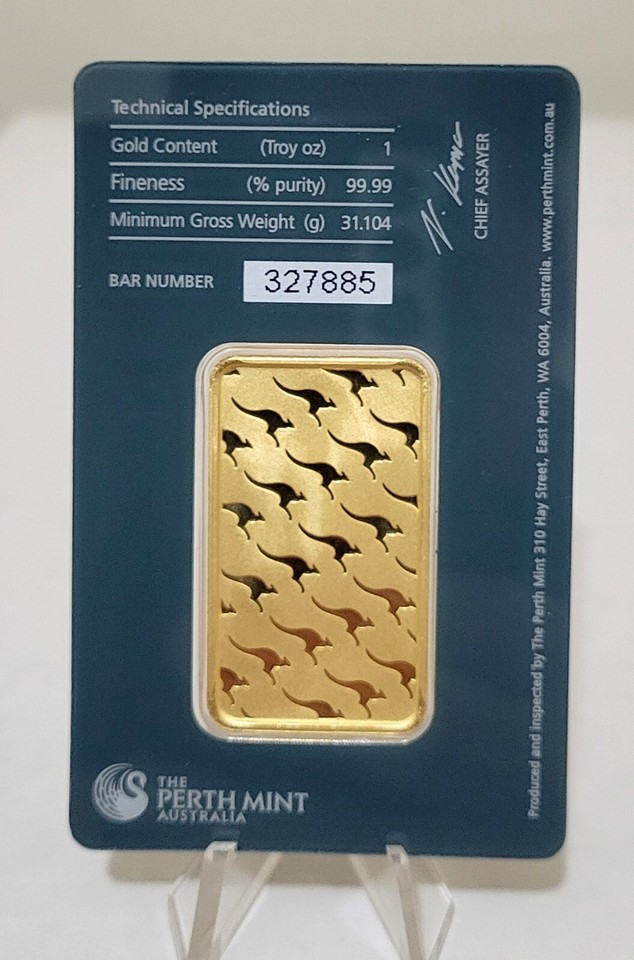 Perth Mint 1 oz Gold bar - .9999 FINE AU sealed in Assay | eBay