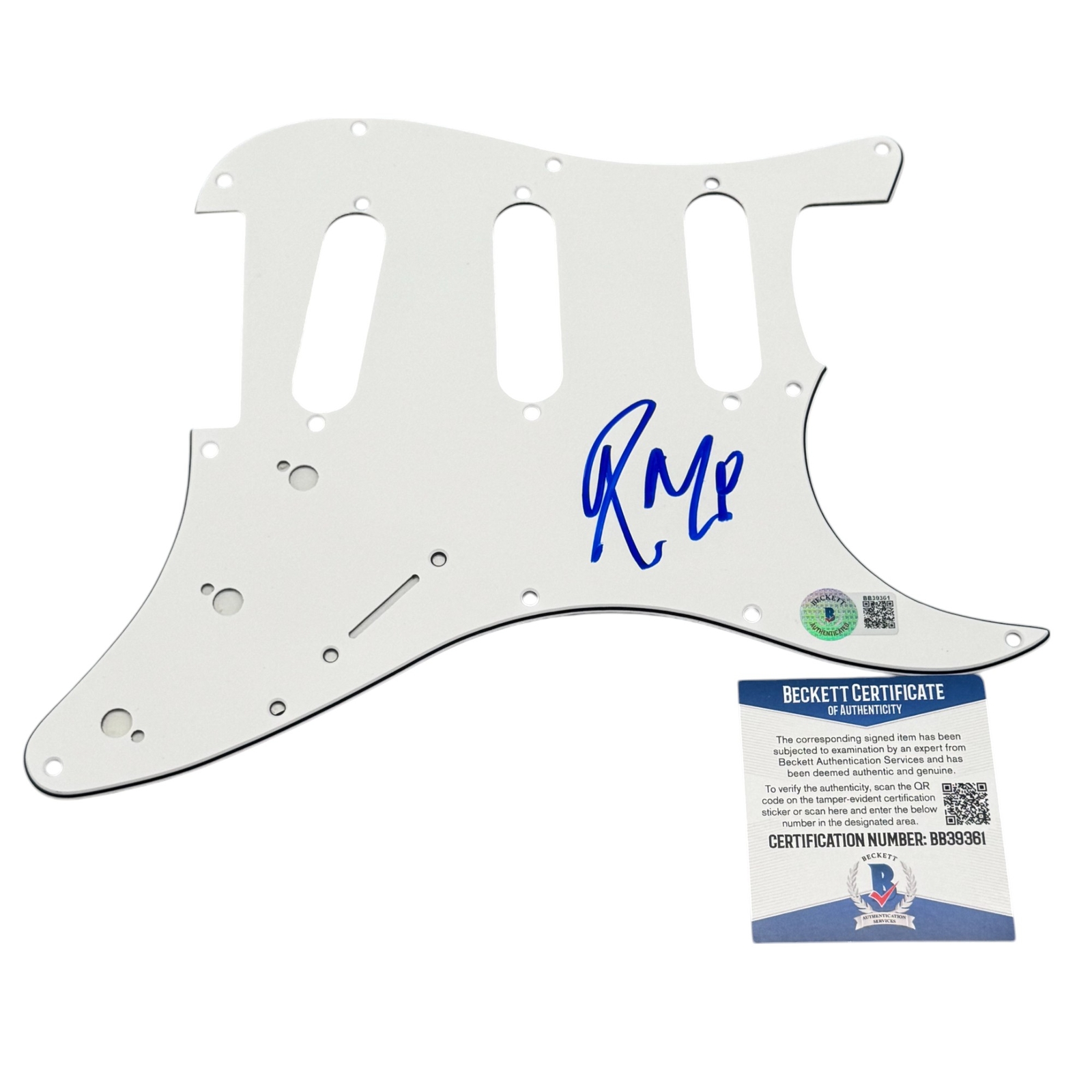 Post Malone Signed Stratocaster Pickguard F-1 Trillion Autographed ...