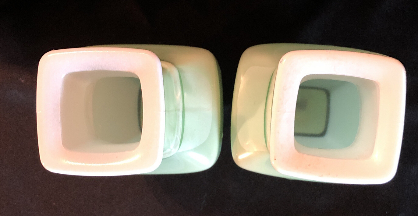 Vintage Pair Of 1982 Avon Spring Dynasty Fragrance Vases Celadon Green ...