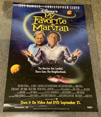 1999 SS home video poster ~ Disney's MY FAVORITE MARTIAN ~ 26x40 | eBay