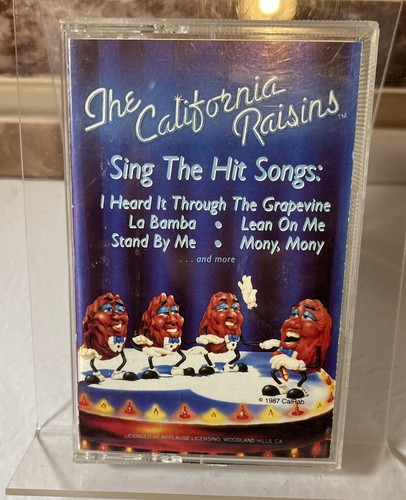 VINTAGE 1987 THE CALIFORNIA RAISINS SING THE HIT SONGS CASSETTE TAPE 80 ...