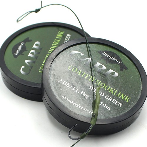 10M Hooklink 15/25/35lb. Carp Coated Hook Link Braid. Carp Fishing ...