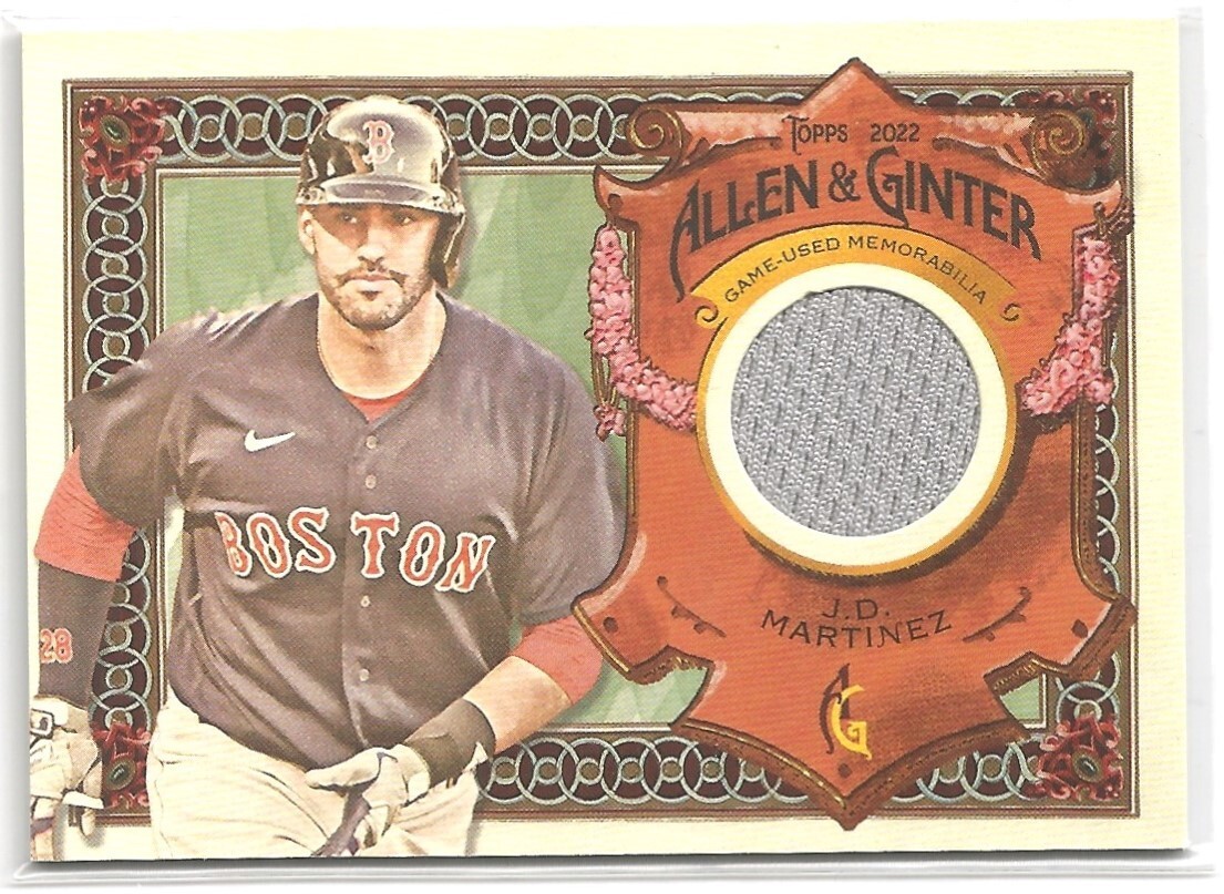 2022 Topps Allen & Ginter Baseball J.D. Martinez A&G Relic AGRA-JM | eBay
