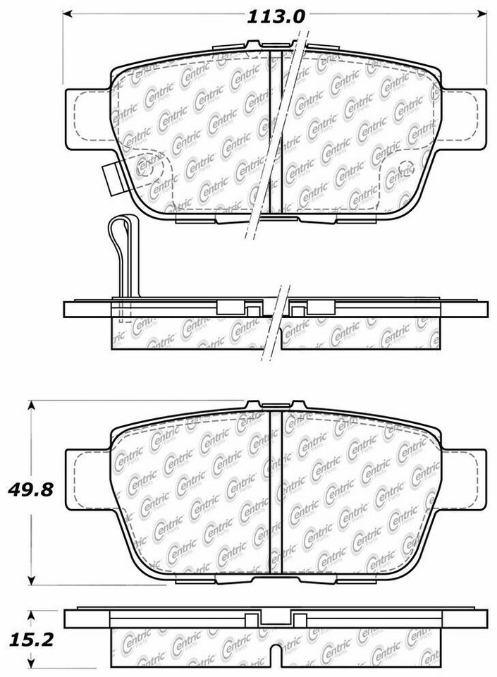 BRAND NEW CTEK REAR BRAKE PADS 102.11030 / D1103 FITS VEHICLES ON CHART ...