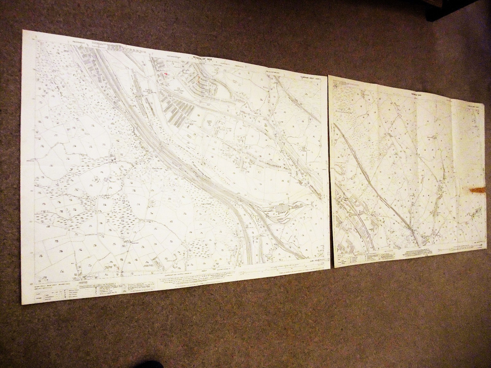 Glamorgan Wales old map mining Treforest, Rhydyfelin, Upper Boat, Groes ...