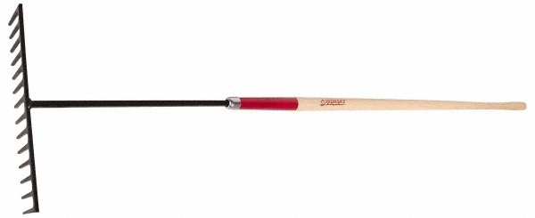 Ames Razor-Back 63125 16x4 Asphalt Tar Rake 14 Tines 60 Ash Wood Handle ...