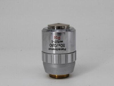 Zeiss Jena Microscope Objective Planachromat 50x 0.80 POL #ME10 | eBay